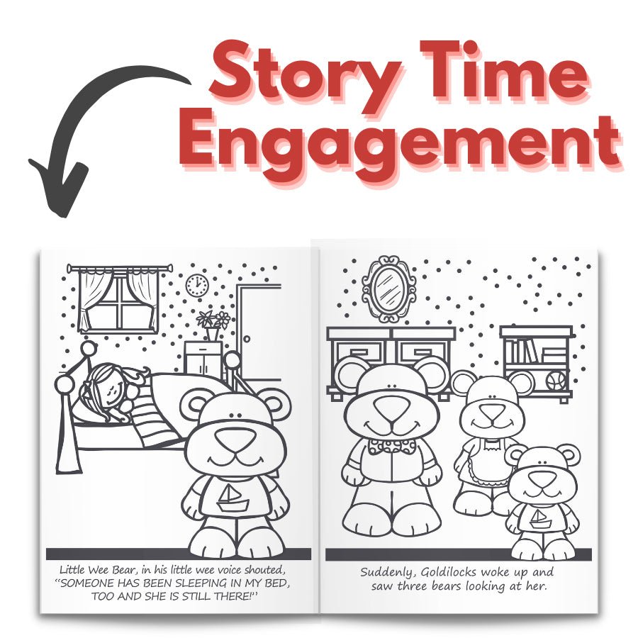 Goldilocks and Three Bears Storytime Workbook – Playtime Felts