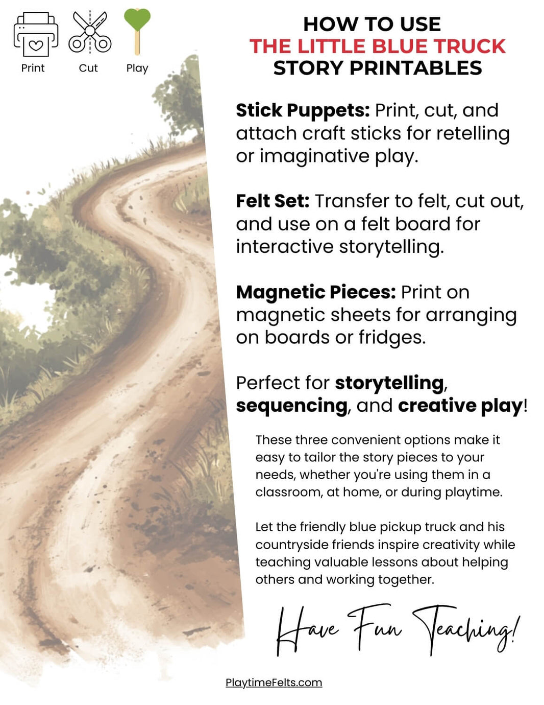 Felt Board Stories, Printables & Props | Playtime Felts®