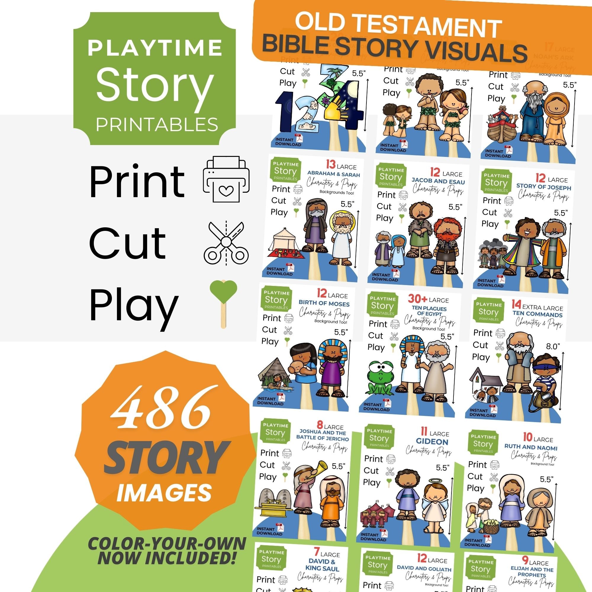 Get FREE Preschool Printables to Correlate with Felt Board Stories ...