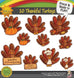 10 Thankful Turkeys Thanksgiving Felt Board Story for PreK – Playtime Felts