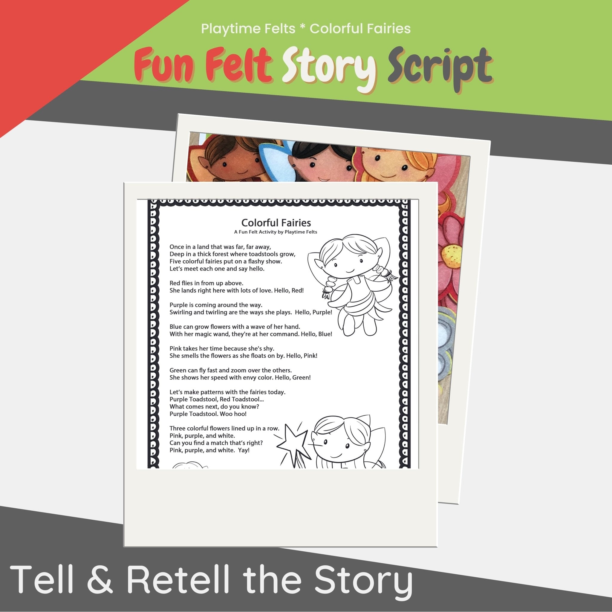 Spring Flower Fairies Pretend Play Activities for Preschoolers ...