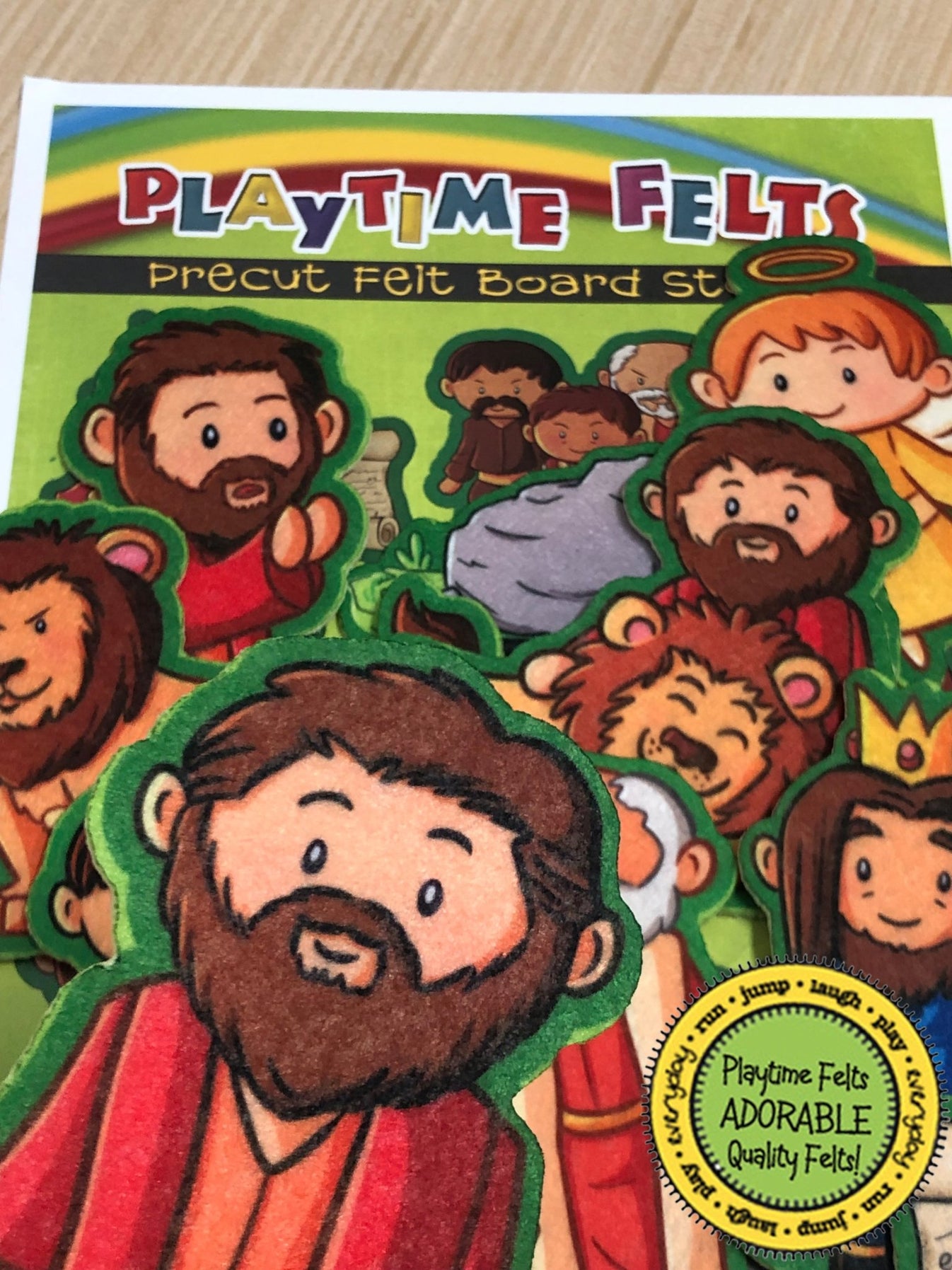 Daniel in the Lion's Den Felt Bible Story for Flannel Board – Playtime ...
