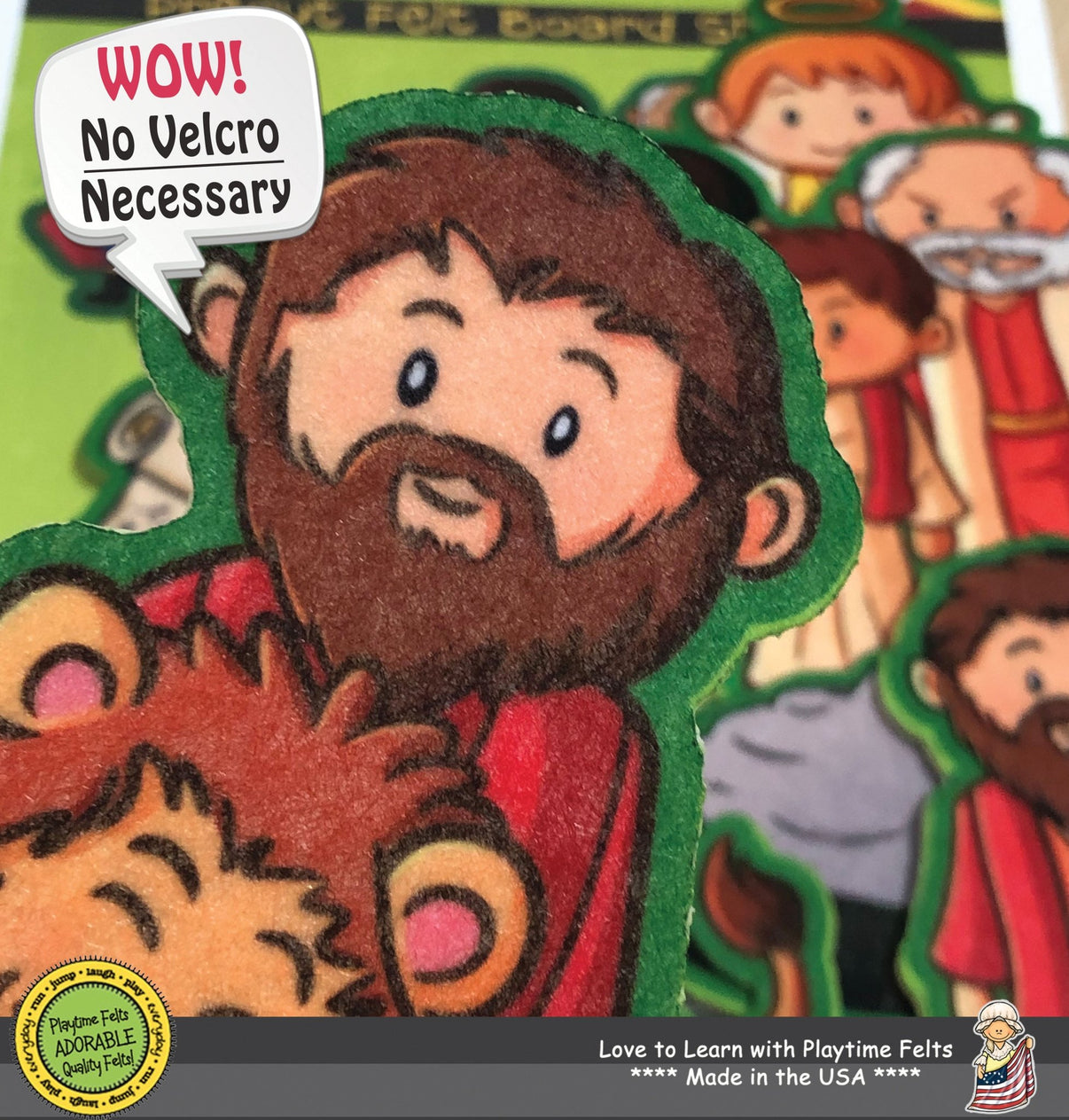 Daniel in the Lion's Den Felt Bible Story for Flannel Board – Playtime ...