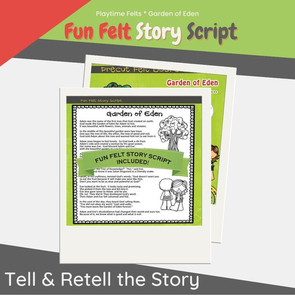Garden of Eden Flannel Board Story | Bible Storytelling for Kids ...