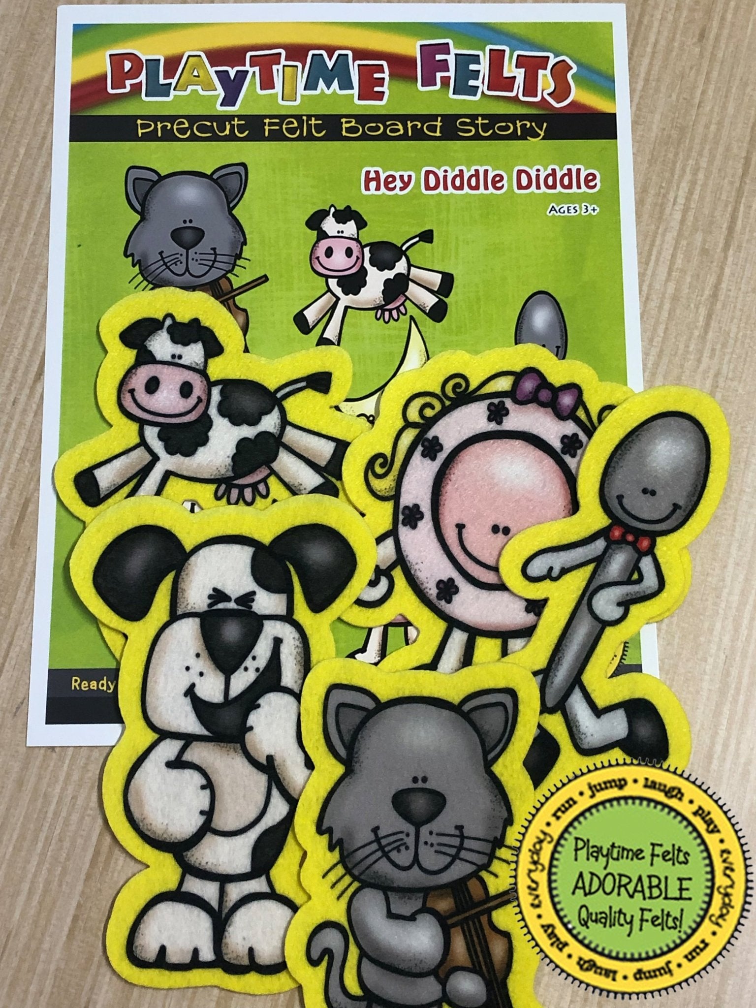 Hey Diddle Diddle Nursery Rhyme Felt Board Stories – Playtime Felts