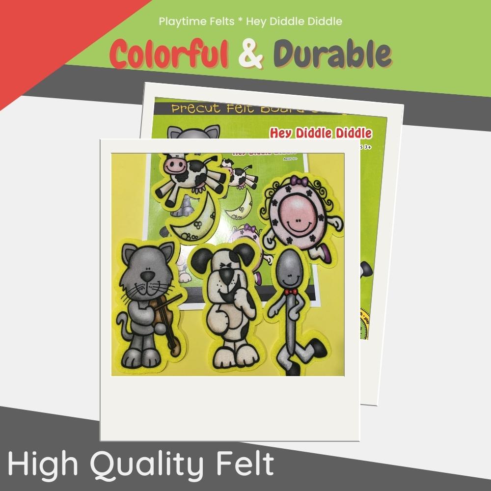 Hey Diddle Diddle Nursery Rhyme Felt Board Stories – Playtime Felts