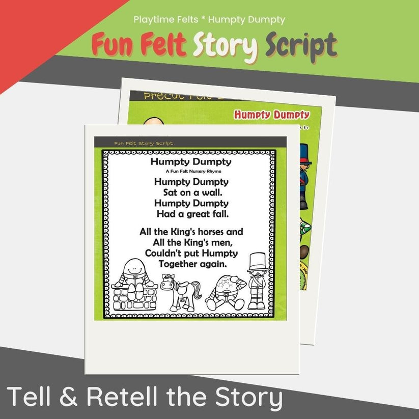 Humpty Dumpty Nursery Rhyme Felt Board Stories – Playtime Felts