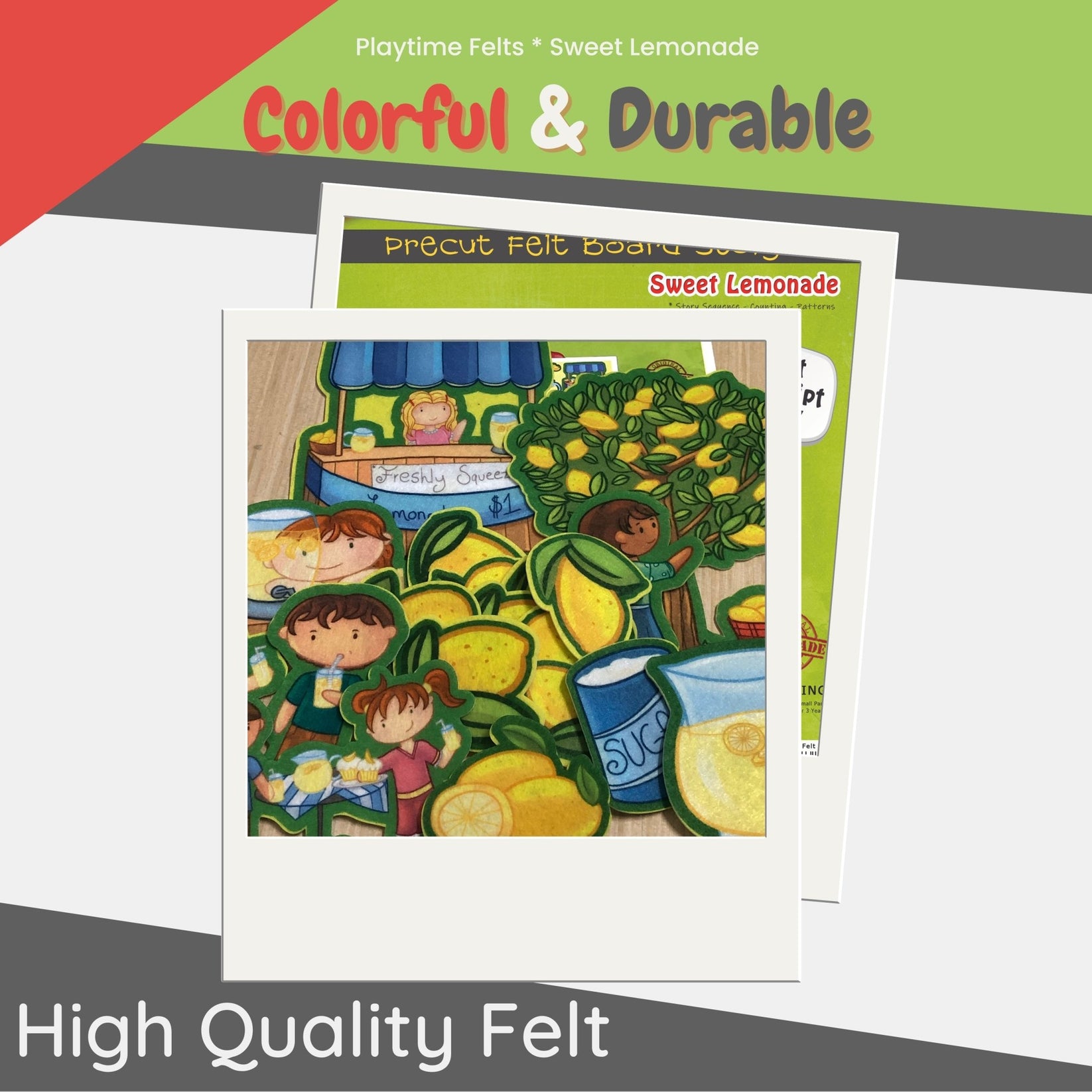 Let's Make Lemonade Felt Board Play for Pre k – Playtime Felts
