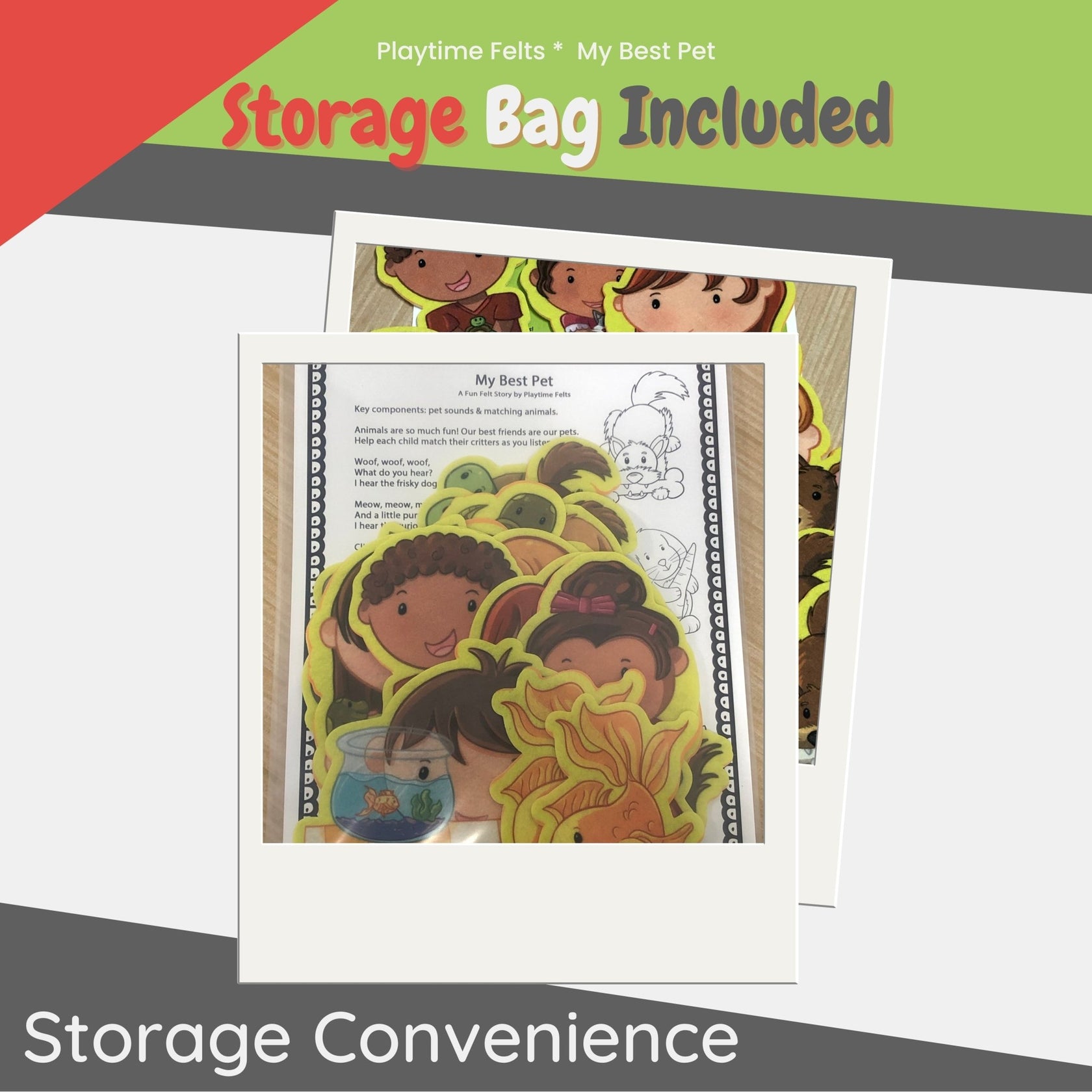 My Best Pet Felt Board Animals for Preschoolers – Playtime Felts