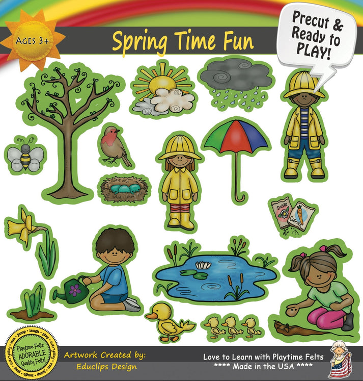 Spring Felt Board Stories for Preschoolers – Playtime Felts